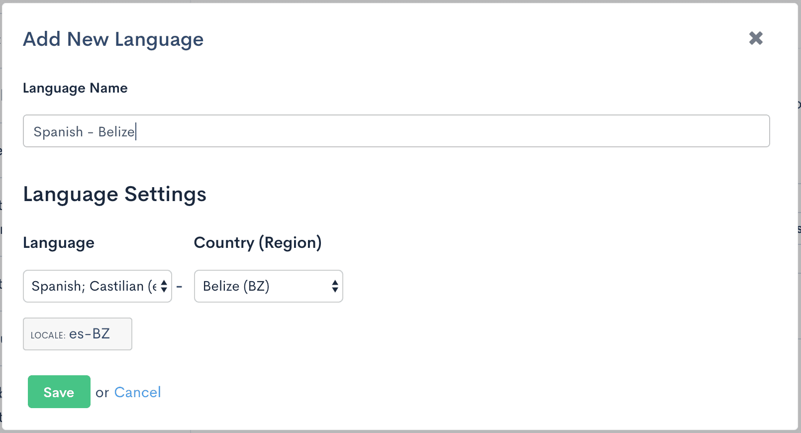 Customer-Specific Language Settings For Global Support & Expansion