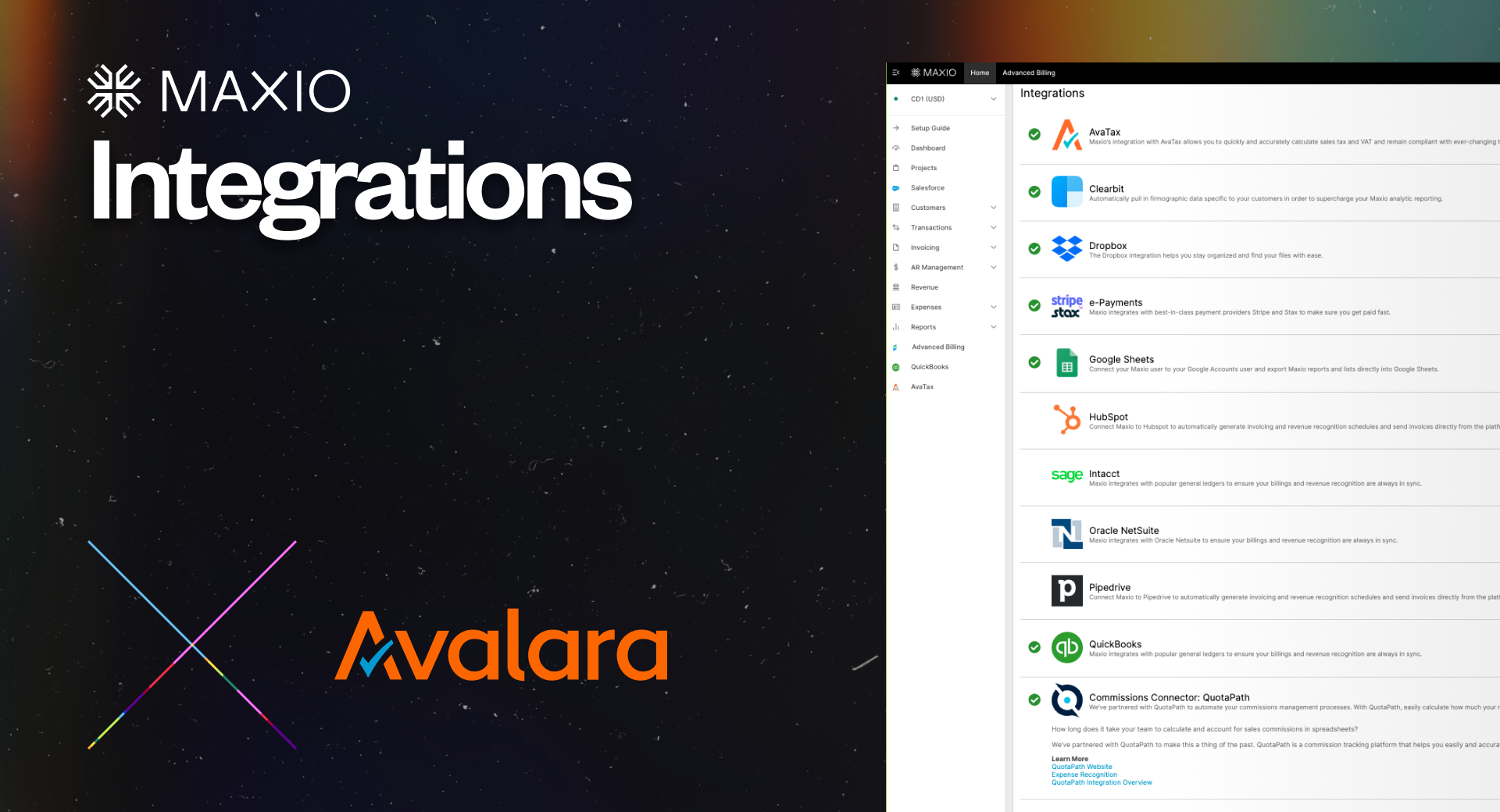 AvaTax Integration with Maxio | Maxio