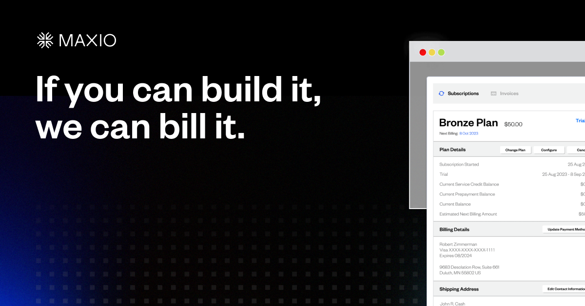 Subscription billing software built for B2B SaaS | Maxio