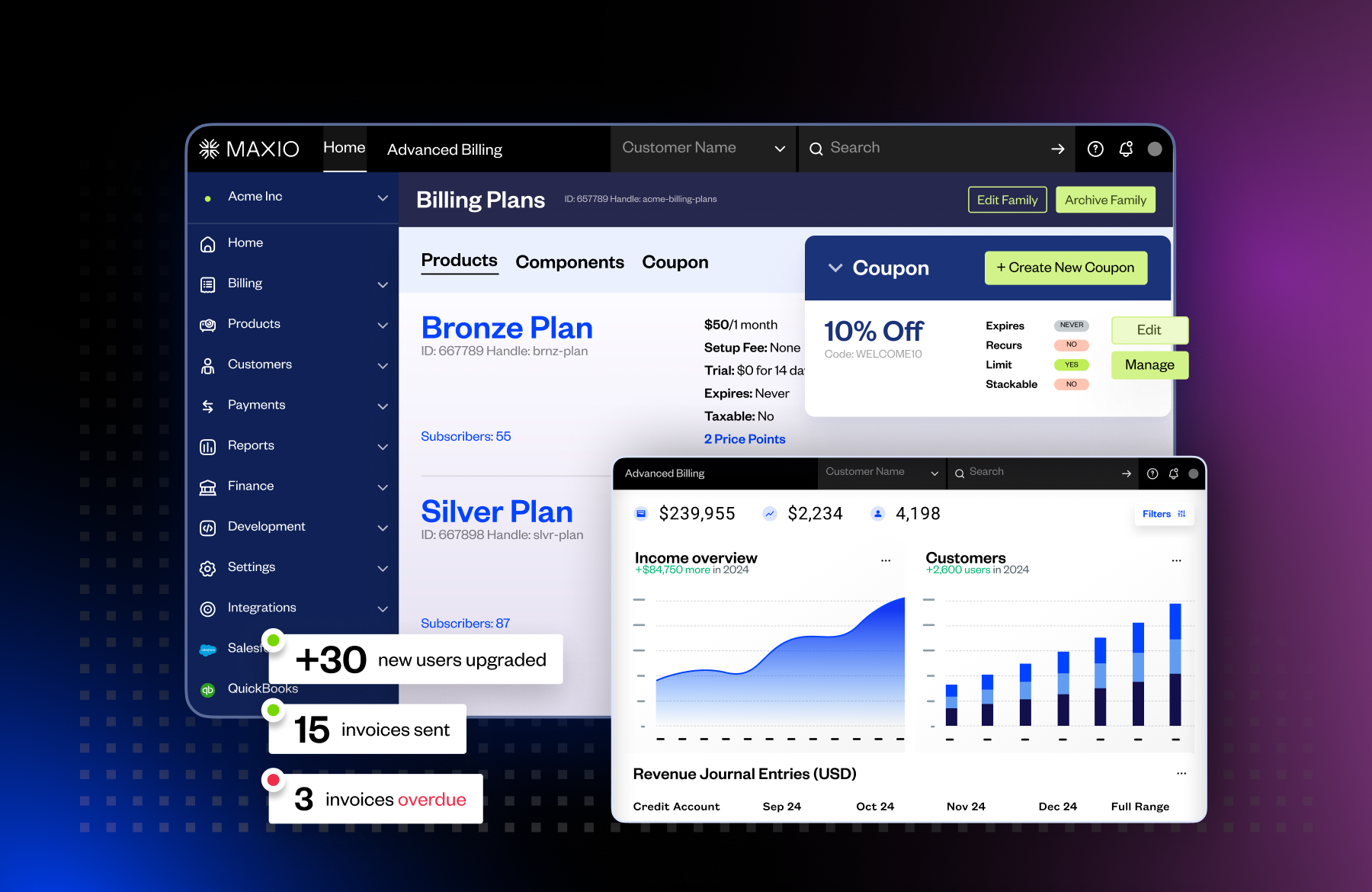Automated Recurring Billing | Maxio